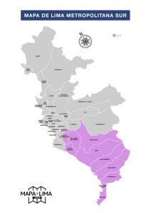 Mapa de Lima Sur