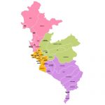Mapa de los distritos de Lima Metropolitana